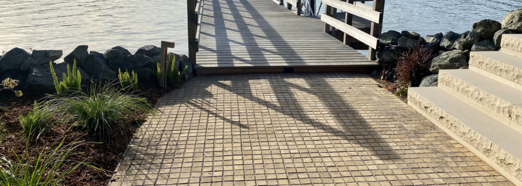 Black Locust Wood Paver Patio | ROMEX Hardscapes