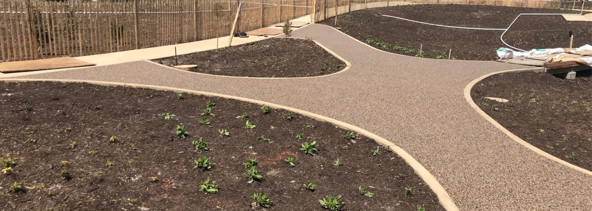 Jones Beach Bonded Aggregate Walkways | ROMEX Hardscapes
